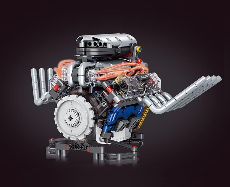 KAIXING V8 Engine K96202 | 665PCS – Blocks 'n Motors