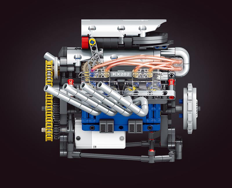 KAIXING V8 Engine K96202 | 665PCS – Blocks 'n Motors